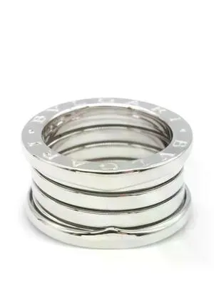 BVLGARI 18k White Gold B.zero1 Four-band Ring - Silver