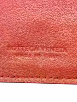 Bottega Veneta 2000s Intrecciato Bi-fold Wallet - Red