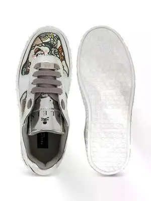 Philipp Plein 3d Ice Cream Mirror-effect Low Top Sneakers