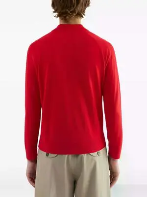 JIL SANDER Wool Mock Neck Sweater