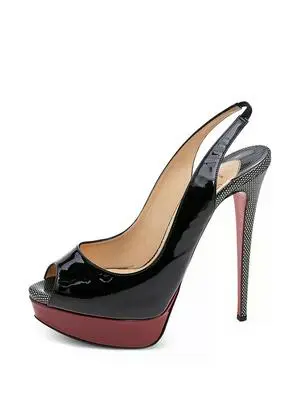 CHRISTIAN LOUBOUTIN Lady Peep Platform Pumps - Black