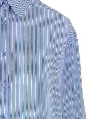 THE FRANKIE SHOP Peri Striped Long-sleeve Shirt
