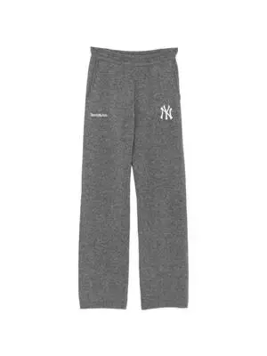 SPORTY & RICH Heritage Yankees Serif Trousers - Grey