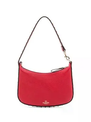 Valentino Garavani Mini Rockstud Bag In Grainy Calfskin - Red