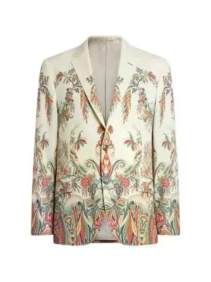 Etro Floral-print Single-breasted Blazer