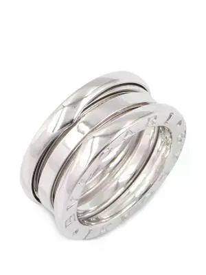 BVLGARI B.zero1 Three-band Ring In 18k White Gold - Silver