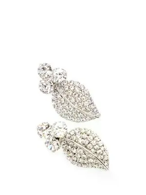 JENNIFER BEHR Crystal Embellished Leaf Earrings