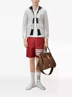 Thom Browne Hector 4-bar Striped Hoodie - Blue