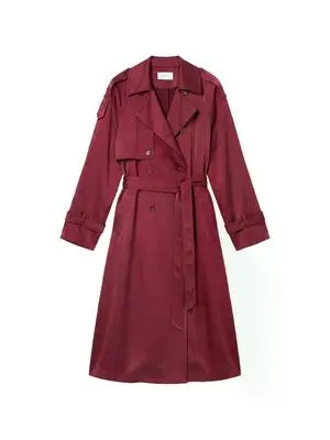 DANAME Double-breasted Belted Trench Coat