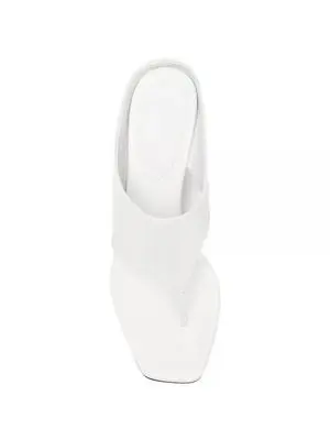 Khaite Thong Wedge Sandals - White