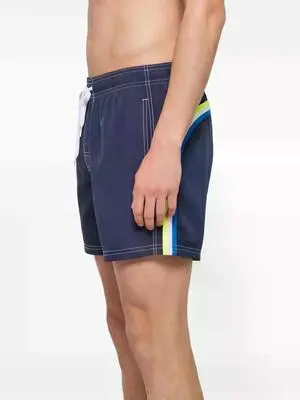 Sundek Logo Patch Swim Shorts - Blue
