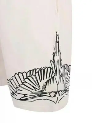 COUNTY OF MILAN Graphic Print Drawstring Shorts