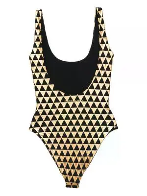 Cynthia Rowley Olympia One-piece Swimsuit With Geometric Print