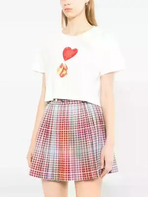 MELT Graphic-print Cropped T-shirt