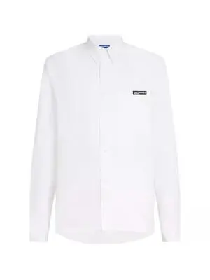 Karl Lagerfeld Logo-patch Poplin Shirt - White