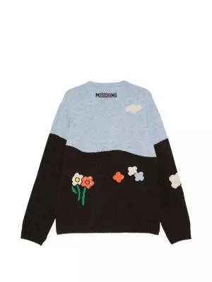 Moschino Intarsia Knit Landscape Sweater