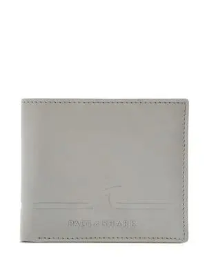 Paul & Shark Fin-embossed Leather Billfold Wallet - Neutrals