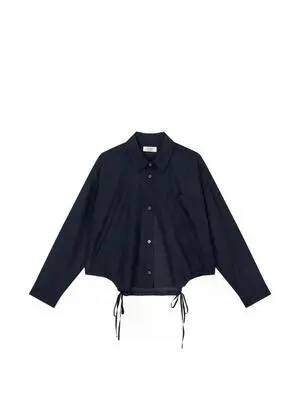 STUDIO TOMBOY Long Sleeve Shirt With Drawstring Hem