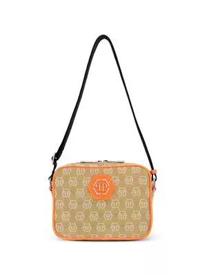 Philipp Plein Jacquard Monogram Messenger Bag - Neutrals