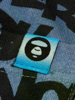 AAPE BY *A BATHING APE Graffiti Print Elasticated Waist Shorts