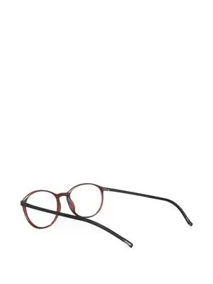 SILHOUETTE Round Frame Eyeglasses - Red