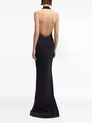 16Arlington Malena Lace-trim Gown - Black