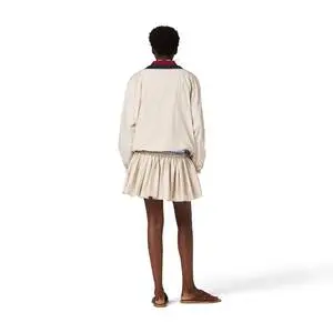 Miu Miu Technical Pongé Mini Skirt - Opal