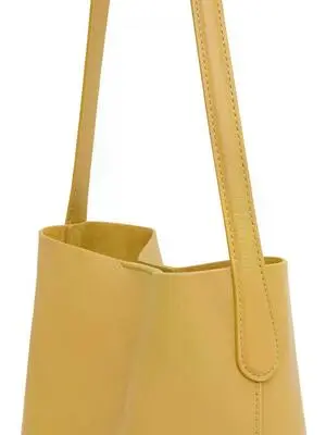 MANSUR GAVRIEL Small Everyday Cabas Leather Shoulder Bag - Yellow