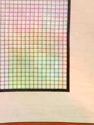Saint Laurent 1970s Checked Border Scarf