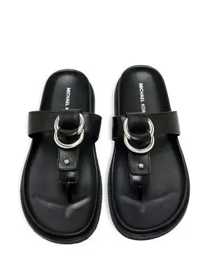 Michael Kors Jaden Flat Sandals - Black