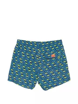 Sundek Fish Print Swim Shorts