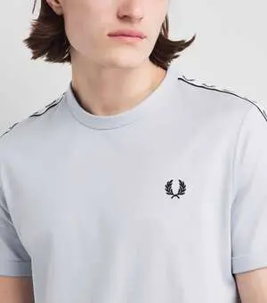Fred Perry Cotton Tape Ringer T-shirt - Blue