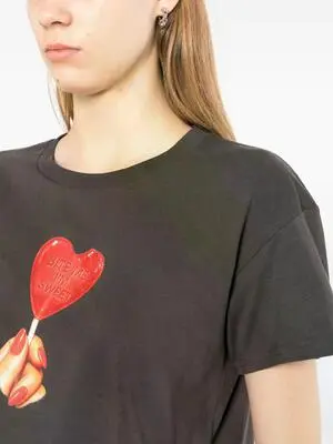 MELT Graphic Print Cropped T-shirt