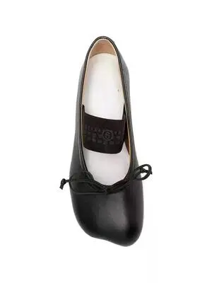 MAISON MARGIELA Leather Elasticated Strap Ballet Flats