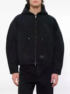 WOOYOUNGMI Hooded Denim Jacket