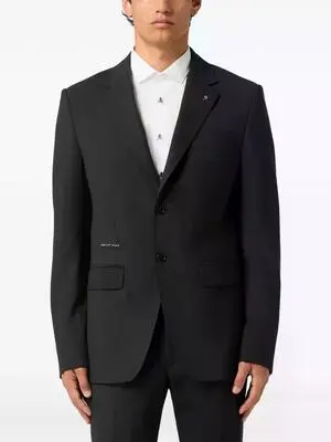 Philipp Plein Skull-plaque Single-breasted Blazer