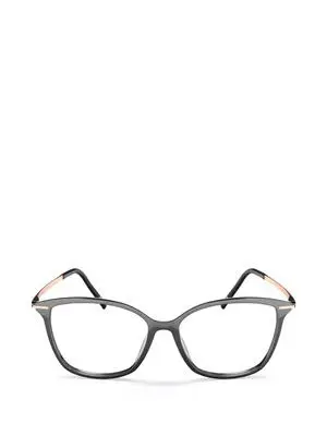 SILHOUETTE Cat Eye Eyeglasses - Black
