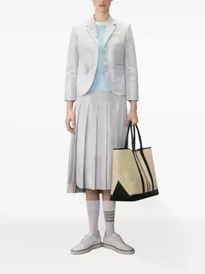 Thom Browne Short Sleeve T-shirt With Hector Intarsia