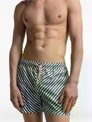 MOSSO SUN WEAR Striped Swim Shorts
