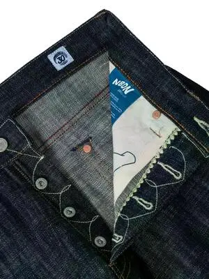 NBDN DENIM Kanpai! Embroidered Wide-leg Jeans