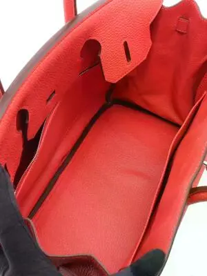 Hermès 30 Birkin Tote Bag - Red