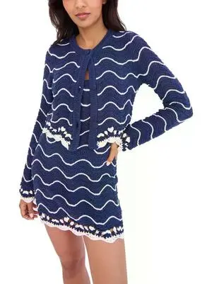 Cara Cara Wave-knit Cardigan
