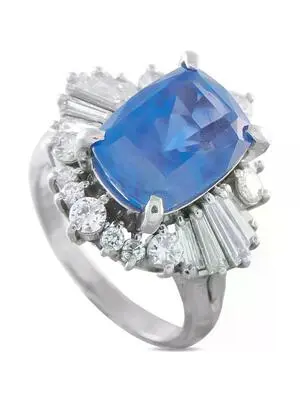 LB EXCLUSIVE Sapphire And Diamond Ring - Silver