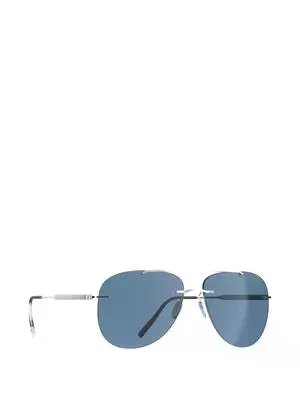 SILHOUETTE Rimless Pilot-frame Sunglasses - Silver