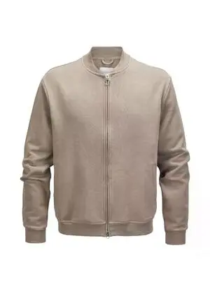 04651 HANDELSGESELLSCHAFT MBH & CO. KG Long Sleeve Zip-up Bomber Jacket - Neutrals