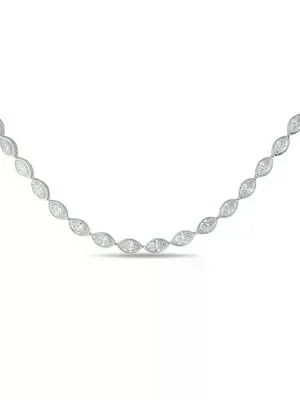 LB EXCLUSIVE 18k White Gold Diamond Necklace - Silver