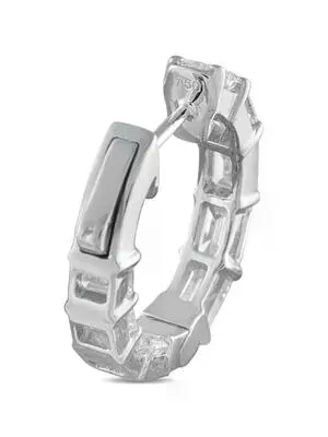 LB EXCLUSIVE 18k White Gold Diamond Hoop Earrings
