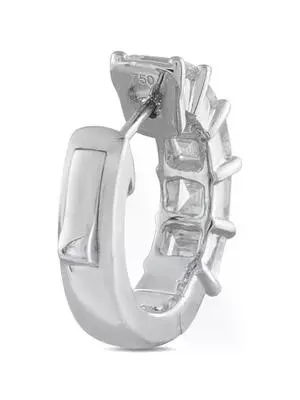LB EXCLUSIVE 18k White Gold Diamond Hoop Earrings
