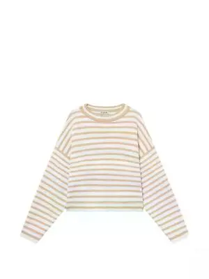 SOSUE Sailor Striped Crew Neck Sweater