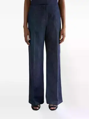 JIL SANDER Chambray Straight-leg Trousers